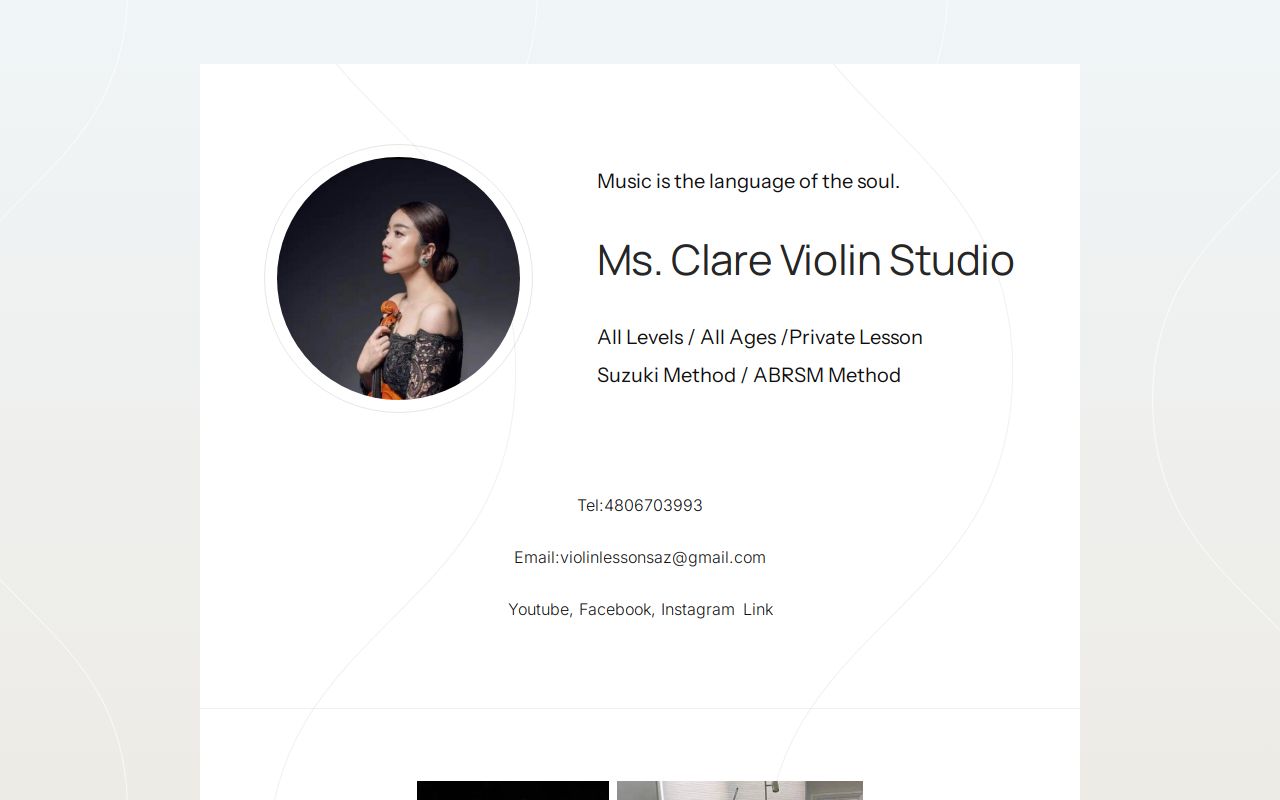Ms Clare Violin Studio